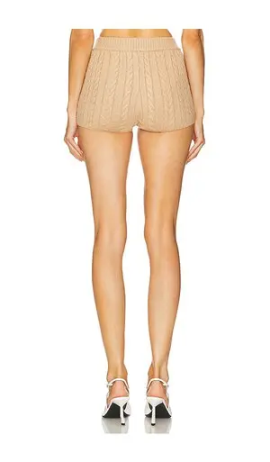 SEROYA Molly Cable Knit Hot Short In . Also
