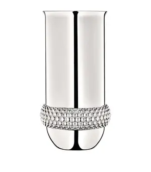 Christofle Plated Perles Vase - Silver