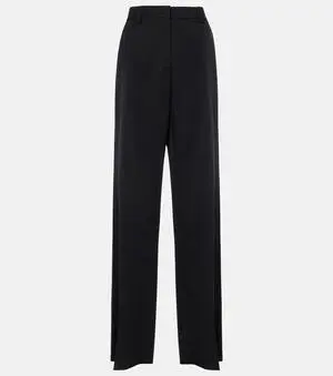 Valentino Garavani Grisaille Virgin Wool Straight Trousers