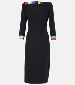 Emilio Pucci Cady Midi Dress - Black
