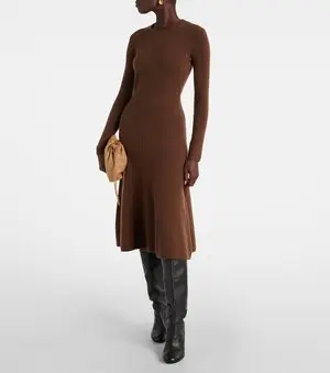 JOSEPH Cashmere-blend Midi Dress