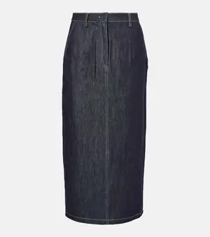 Co Denim Pencil Skirt