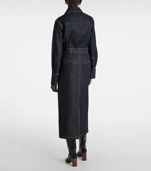 Co Denim Pencil Skirt