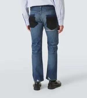 Junya Watanabe Distressed Straight Leg Jeans