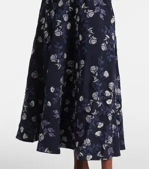 Agua Bendita Floral Maxi Skirt