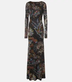 Etro Maxi Dress With Floral Print