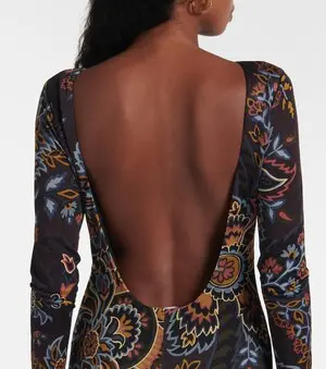Etro Maxi Dress With Floral Print