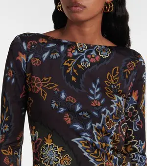Etro Maxi Dress With Floral Print