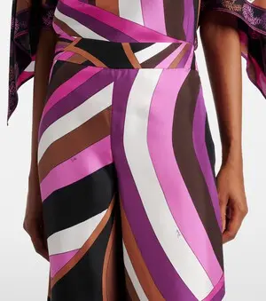 Emilio Pucci Printed Silk Twill Palazzo Pants