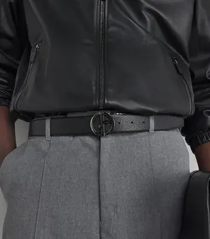 Giorgio Armani Leather Logo Belt