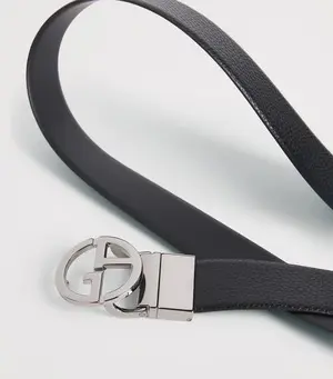 Giorgio Armani Leather Logo Belt