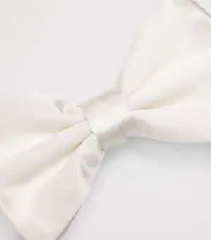 Giorgio Armani Silk Bow Tie - White