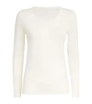 Falke Long-sleeve Climawool T-shirt - Ivory