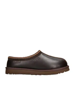 UGG Leather Tasman Slippers - Brown
