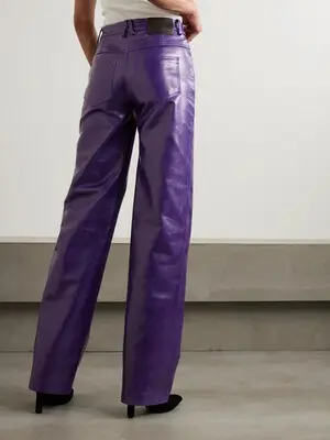 16Arlington Vante Straight-leg Leather Pants