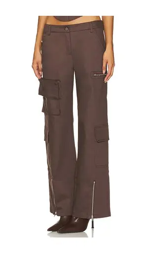 BY.DYLN Lucious Cargo Pants - Brown