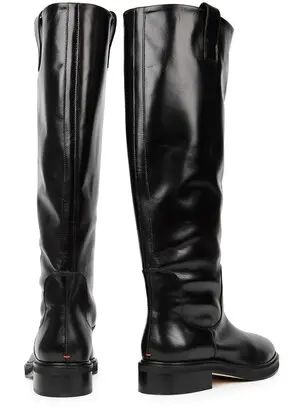 AeydĒ Henry Knee-high Leather Boots - Black