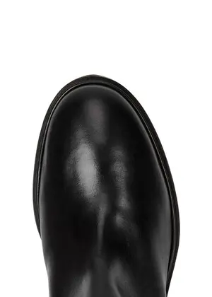 AeydĒ Henry Knee-high Leather Boots - Black