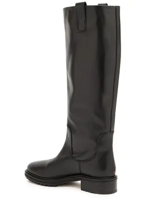 AeydĒ Henry Knee-high Leather Boots - Black