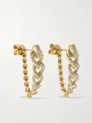 Shay Convertible 18-karat Diamond Earrings - Gold