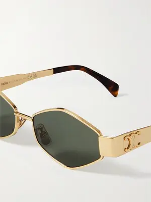 Celine Triomphe Hexagon-frame Sunglasses