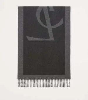 Saint Laurent Silk Logo Scarf