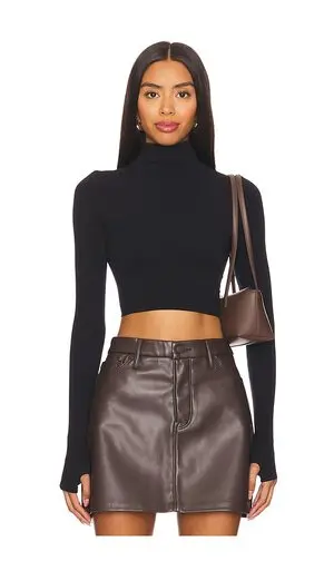 Commando Ballet Crop Top - Black