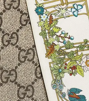 Gucci Printed Silk Twill Scarf