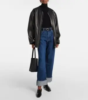 AGOLDE Fran Mid-rise Straight Jeans - Blue