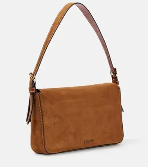 Staud Harlow Suede Shoulder Bag - Brown