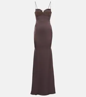 Alex Perry Satin Bustier Gown