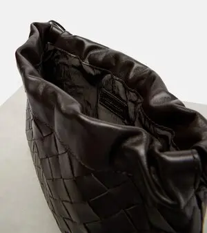 Bottega Veneta Medium Woven Leather Clutch - Brown