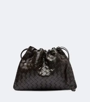 Bottega Veneta Dustbag Medium Leather Clutch - Brown