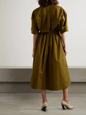 Bottega Veneta Cotton-canvas Midi Dress