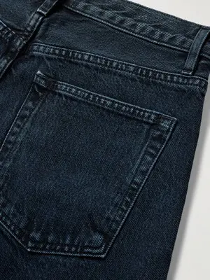 FRAME The Bubble High-rise Barrel-leg Jeans - Blue