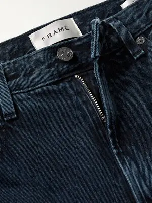 FRAME The Bubble High-rise Barrel-leg Jeans - Blue