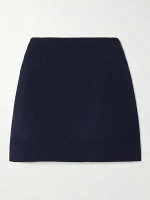LIBEROWE Vera Paneled Wool Mini Skirt - Blue