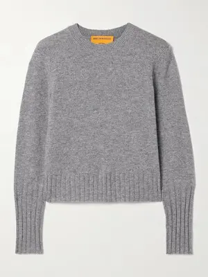 Guest In Residence Shrunken Cashmere Sweater - Gray