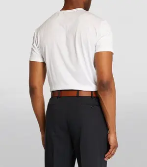 Ralph Lauren Purple Label Leather Rl Belt
