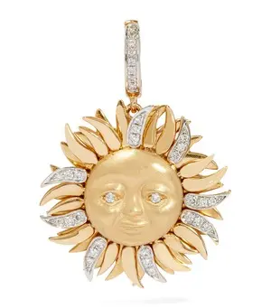 Annoushka Gold And Diamond Mythology Sun Charm - Yellow
