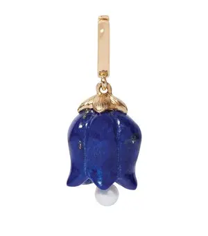 Annoushka 18-karat Lapis Lazuli And Pearl Tulip Charm - Gold