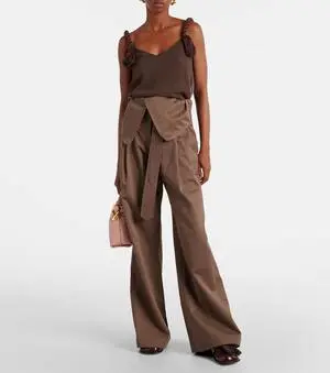 JW Anderson Layered Tassel-detail Camisole - Brown