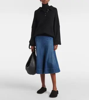 A.emery Suede Buckled Clogs - Black
