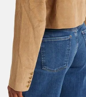 Citizens Of Humanity Pia Cropped Cotton Corduroy Jacket