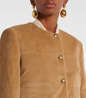 Citizens Of Humanity Pia Cropped Cotton Corduroy Jacket