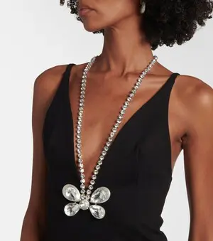 AREA Embellished Mini Dress