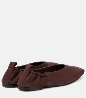 A.emery Brie Suede Ballet Flats - Brown