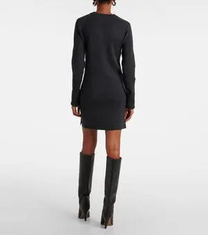 MARANT ETOILE Garner Ribbed-knit Wool-blend Midi Dress