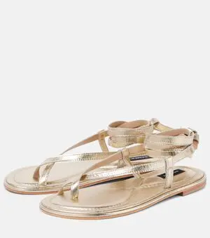 A.emery Elliot Leather Sandals With Palladium Hardware