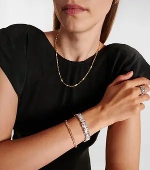 SUZANNE KALAN 18kt White Gold Diamond Bangle